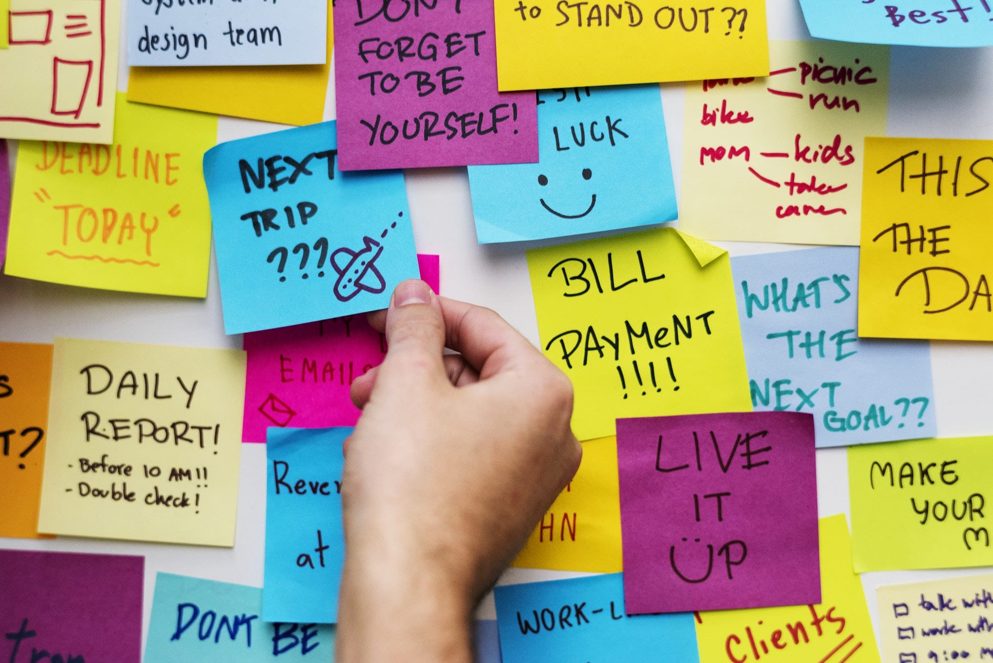Be More Productive Using Sticky Notes | WJB Marketing